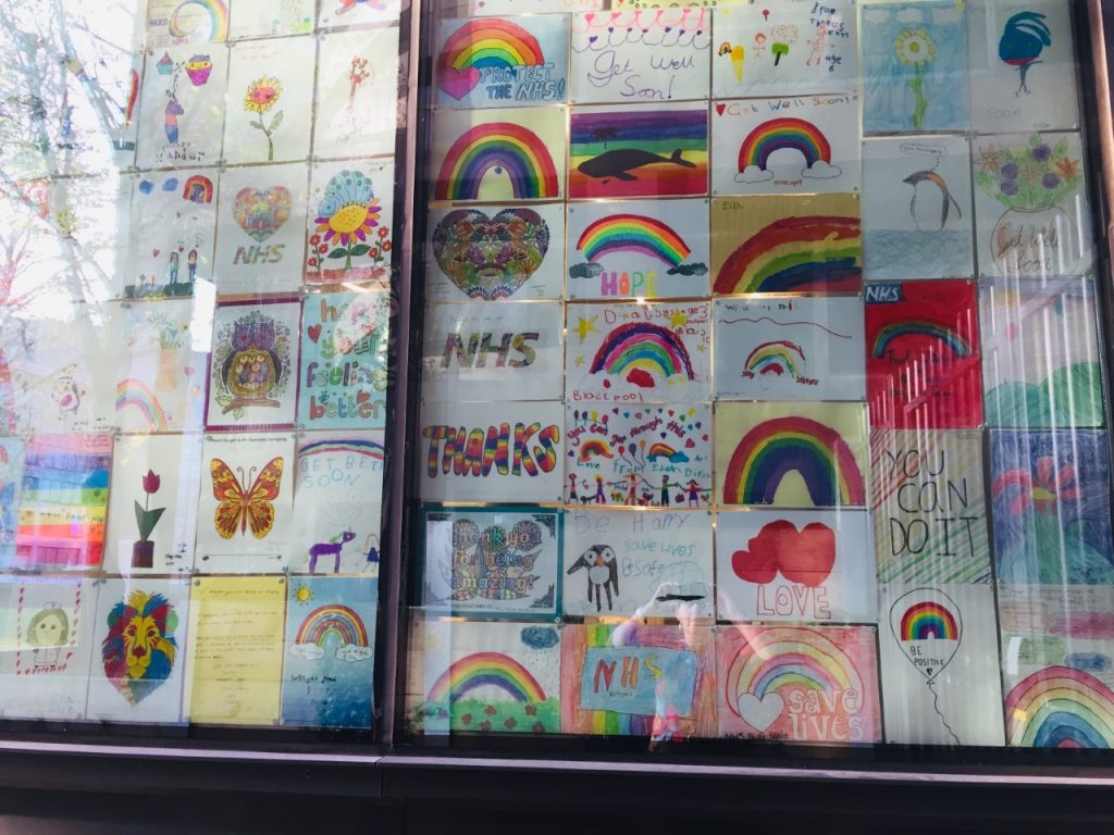 Beacon of Hope – DLD displays Rainbow posters for the NHS | DLD College ...