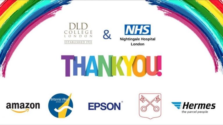 Beacon of Hope – DLD displays Rainbow posters for the NHS | DLD College ...