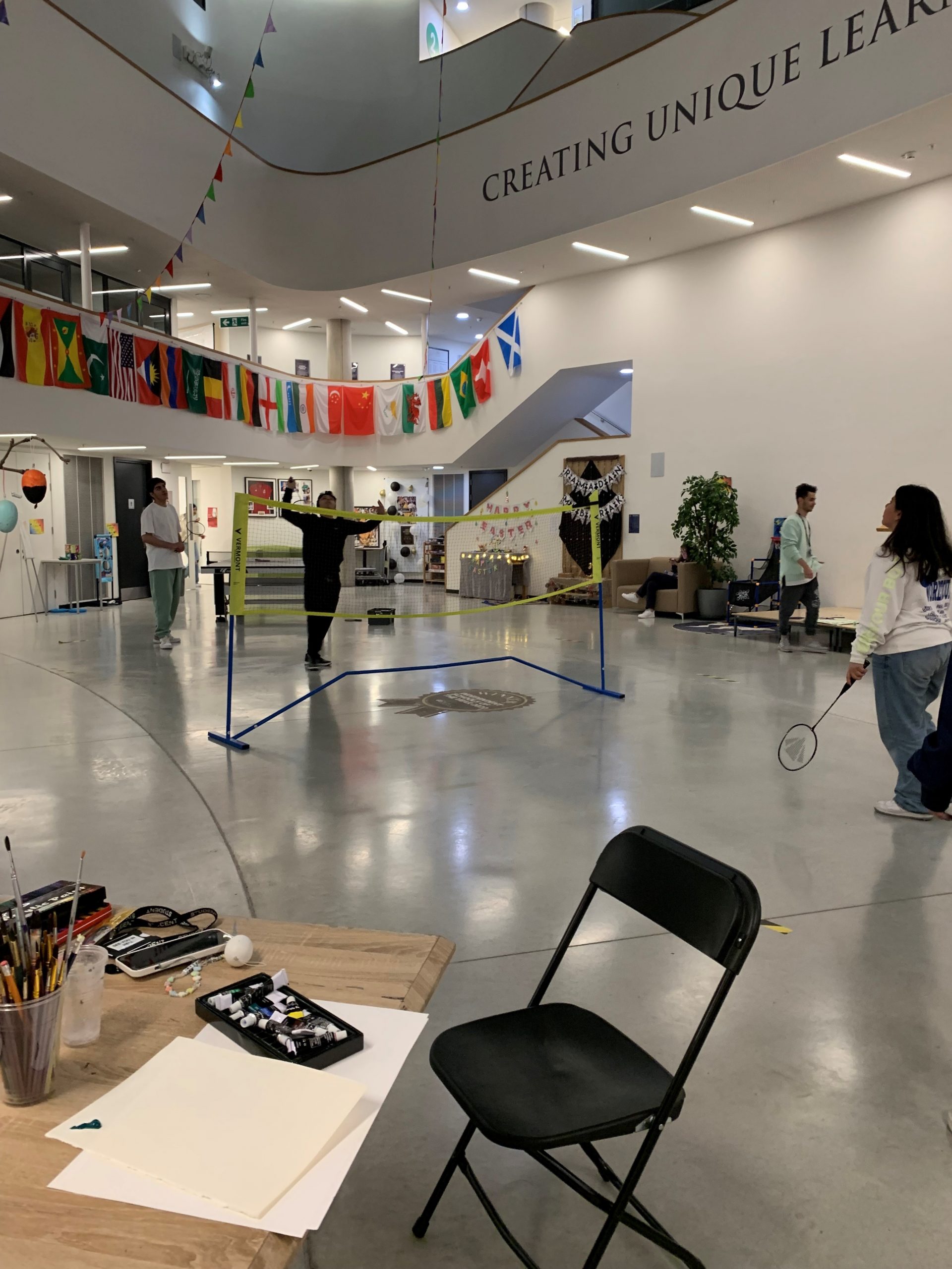 Easter Break Atrium Boarding Activities | DLD College London
