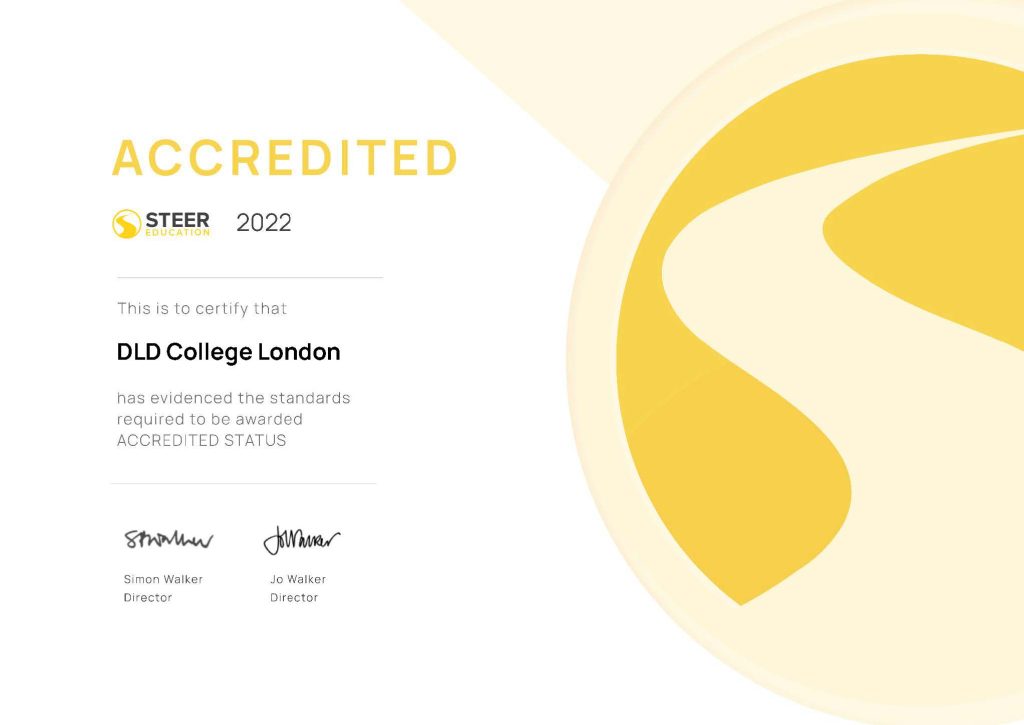 STEER Tracking Accreditation 2022 | DLD College London