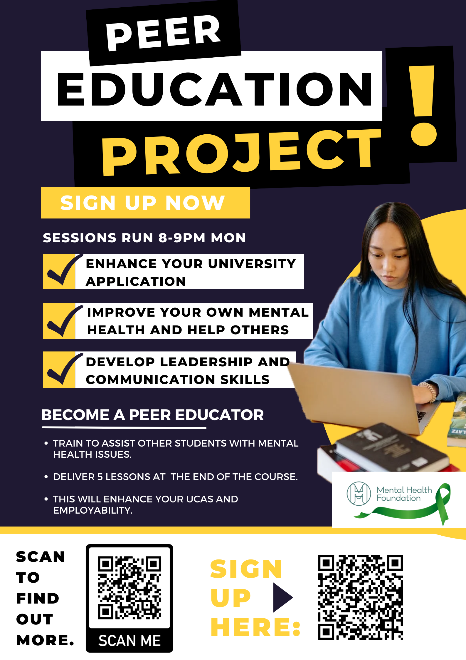 Become a Mental Health & Wellbeing Peer Educator | DLD College London