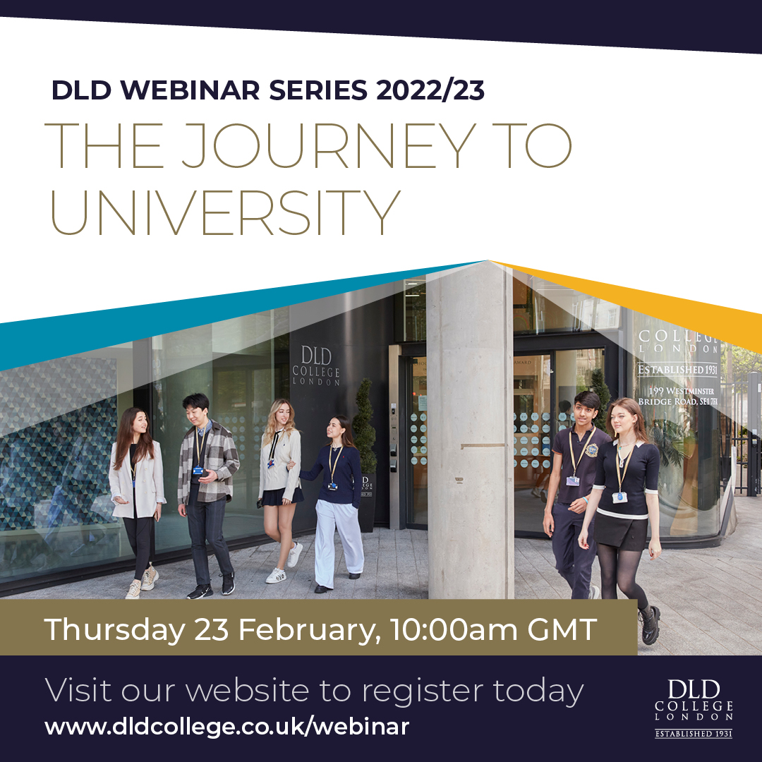 The Journey To University Webinar | DLD College London