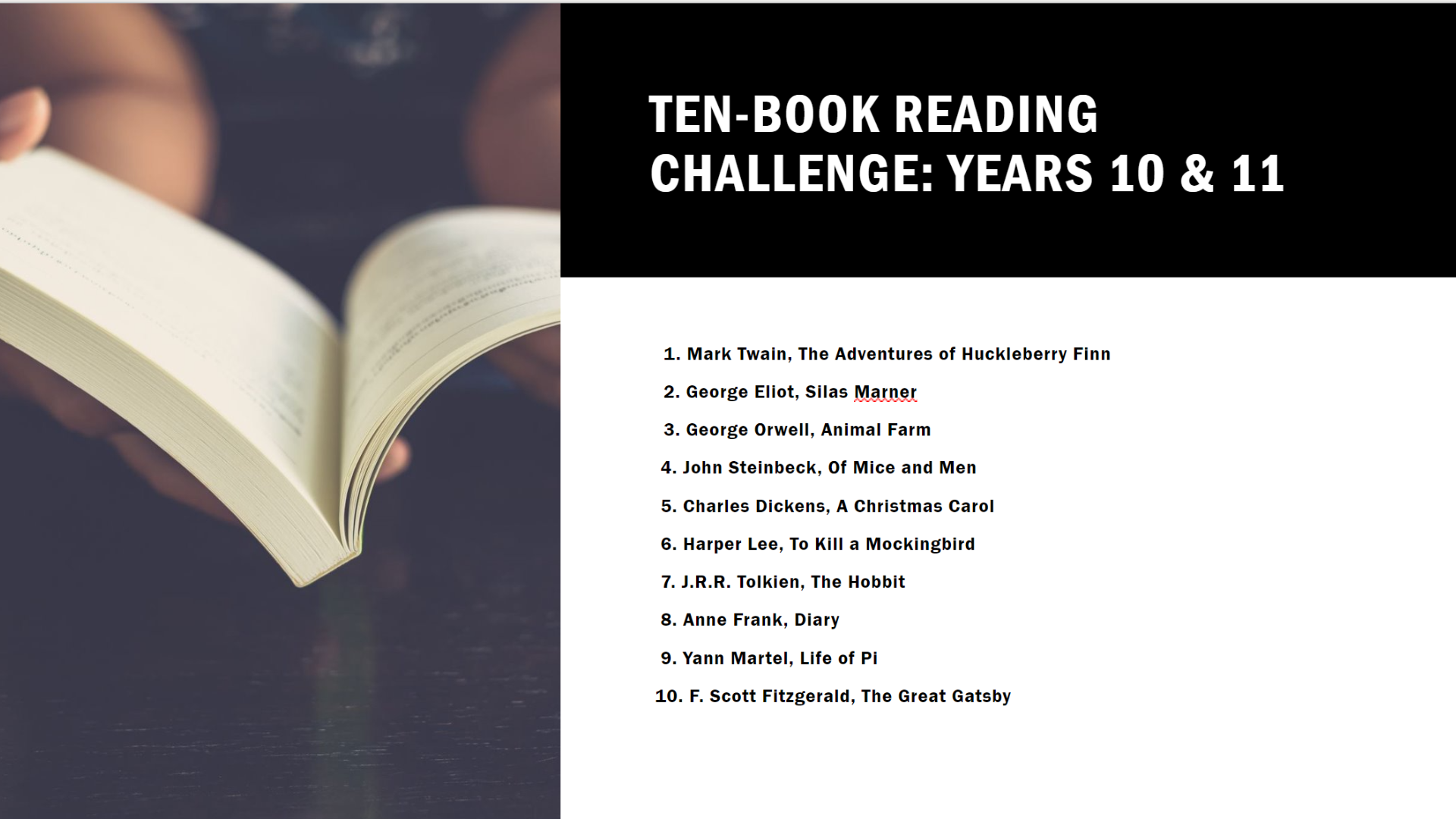 First student to complete 10 book challenge | DLD College London